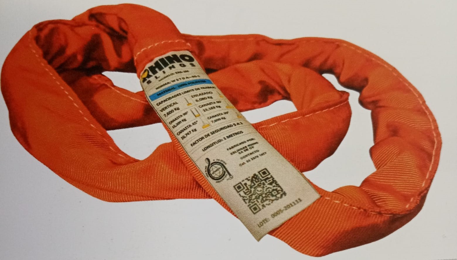 ESLINGA REDONDA SIN FIN COLOR NARANJA MARCA RHINO SKU: ER13-9M - TRUCK ...